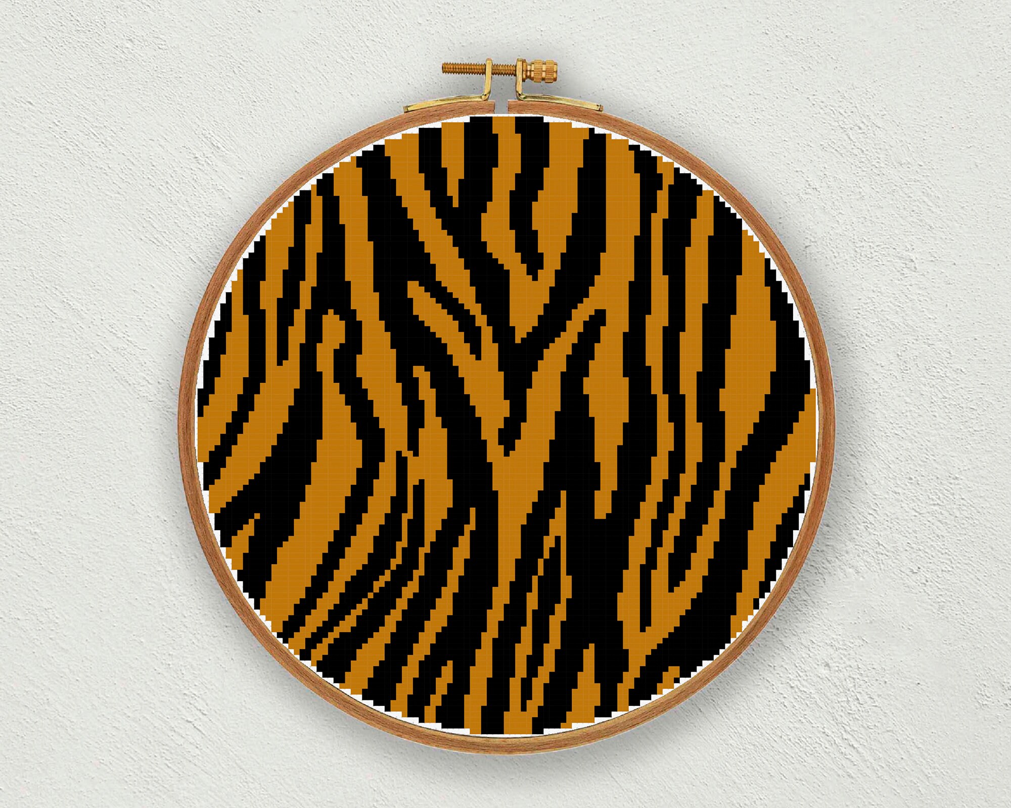 Animal Print Cross Stitch Pattern Set: Zebra, Leopard, Giraffe, Tiger ...