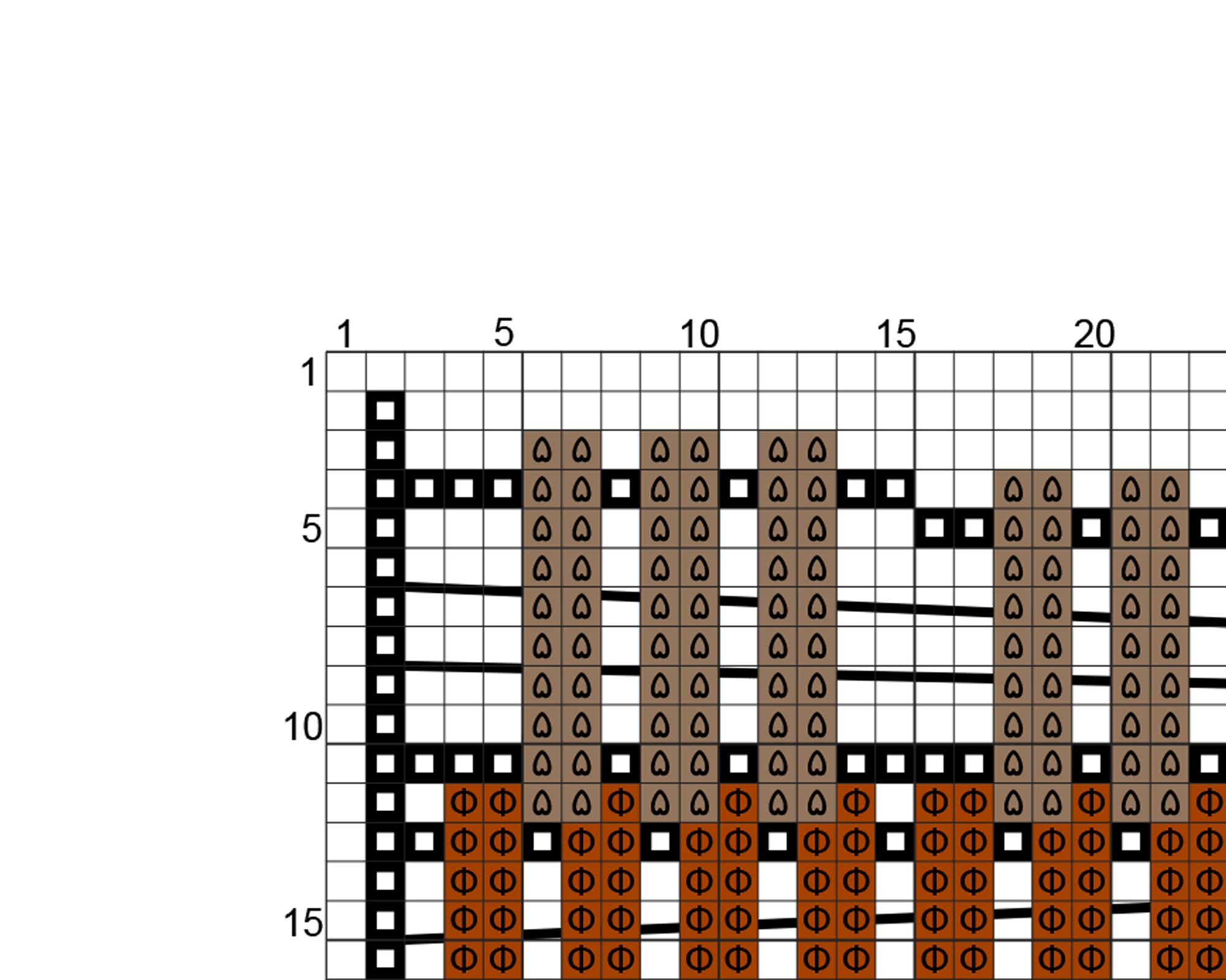 Musical Instruments Cross Stitch Pattern: Orchestra Band Decor (PDF ...