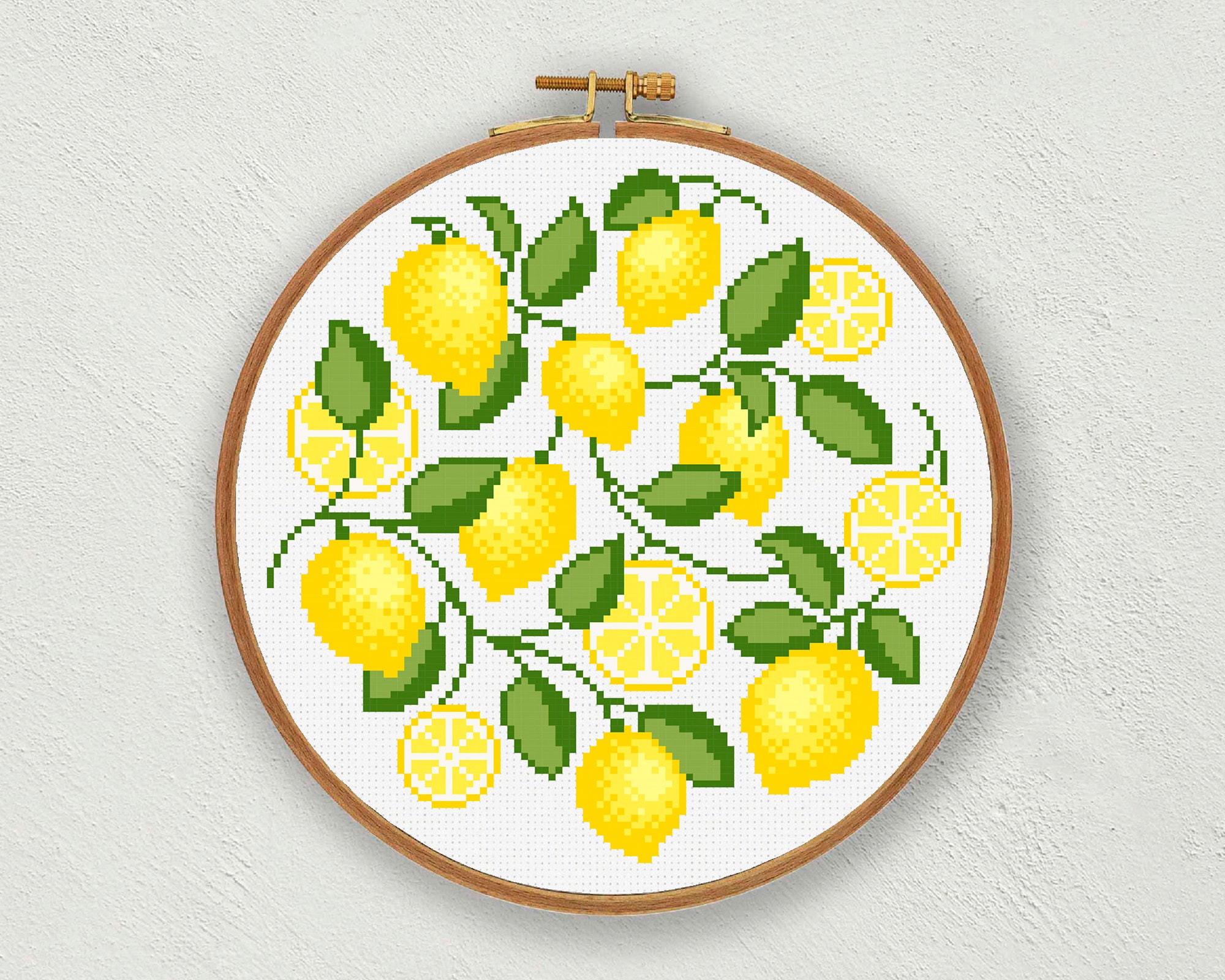 Lemons Cross Stitch Pattern Lemon Cross Stitch Chart Citrus - Etsy