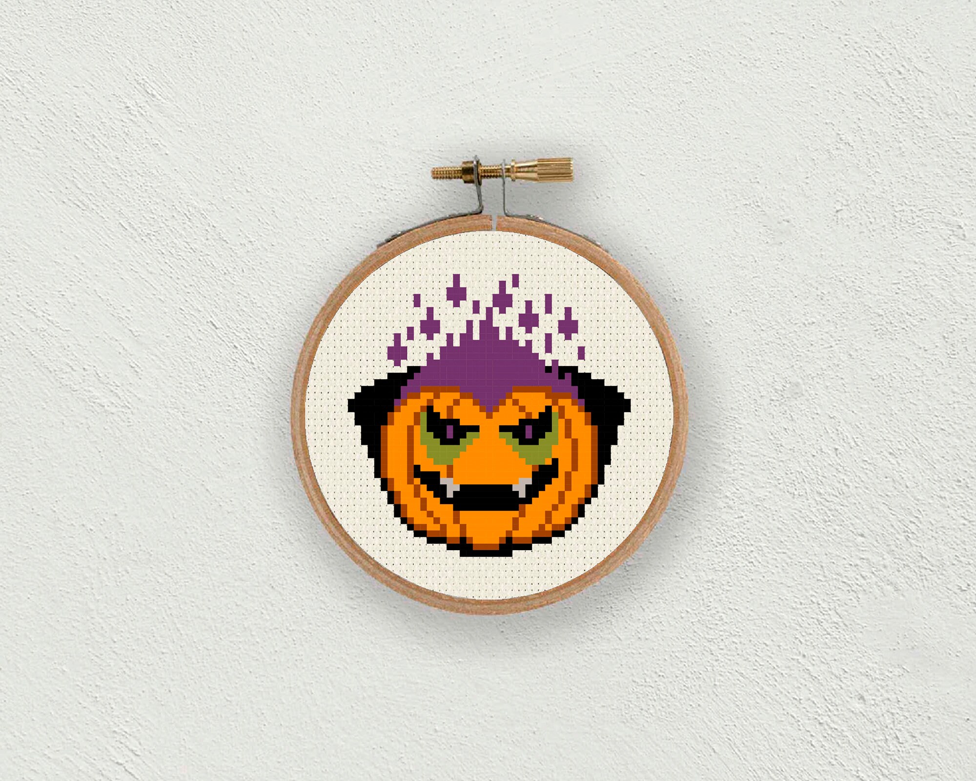 Spooky Halloween Pumpkins Cross Stitch Pattern Set (PDF Pattern) - Etsy