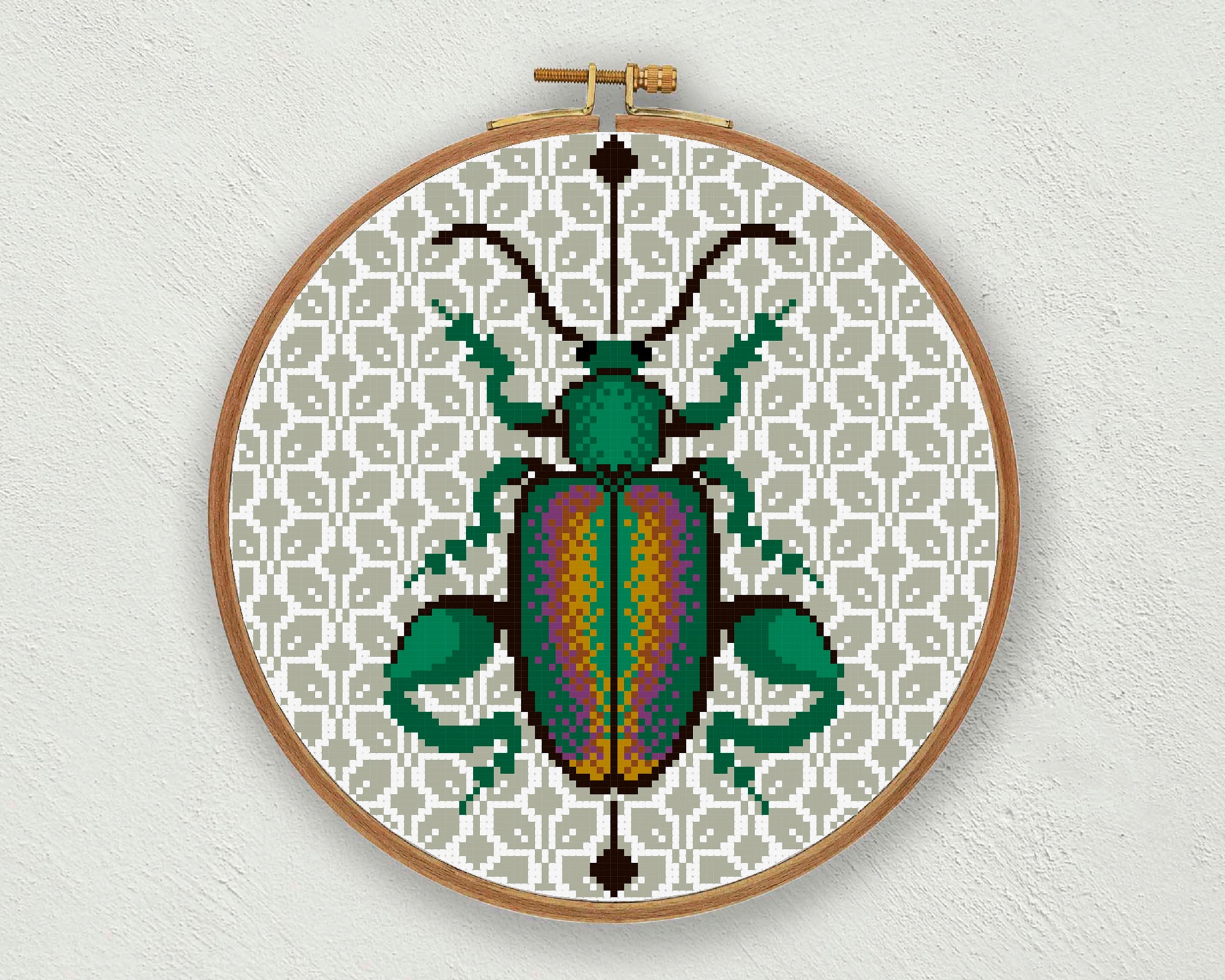 Frog Legged Beetle Cross Stitch Pattern Bug Cross Stitch | Etsy