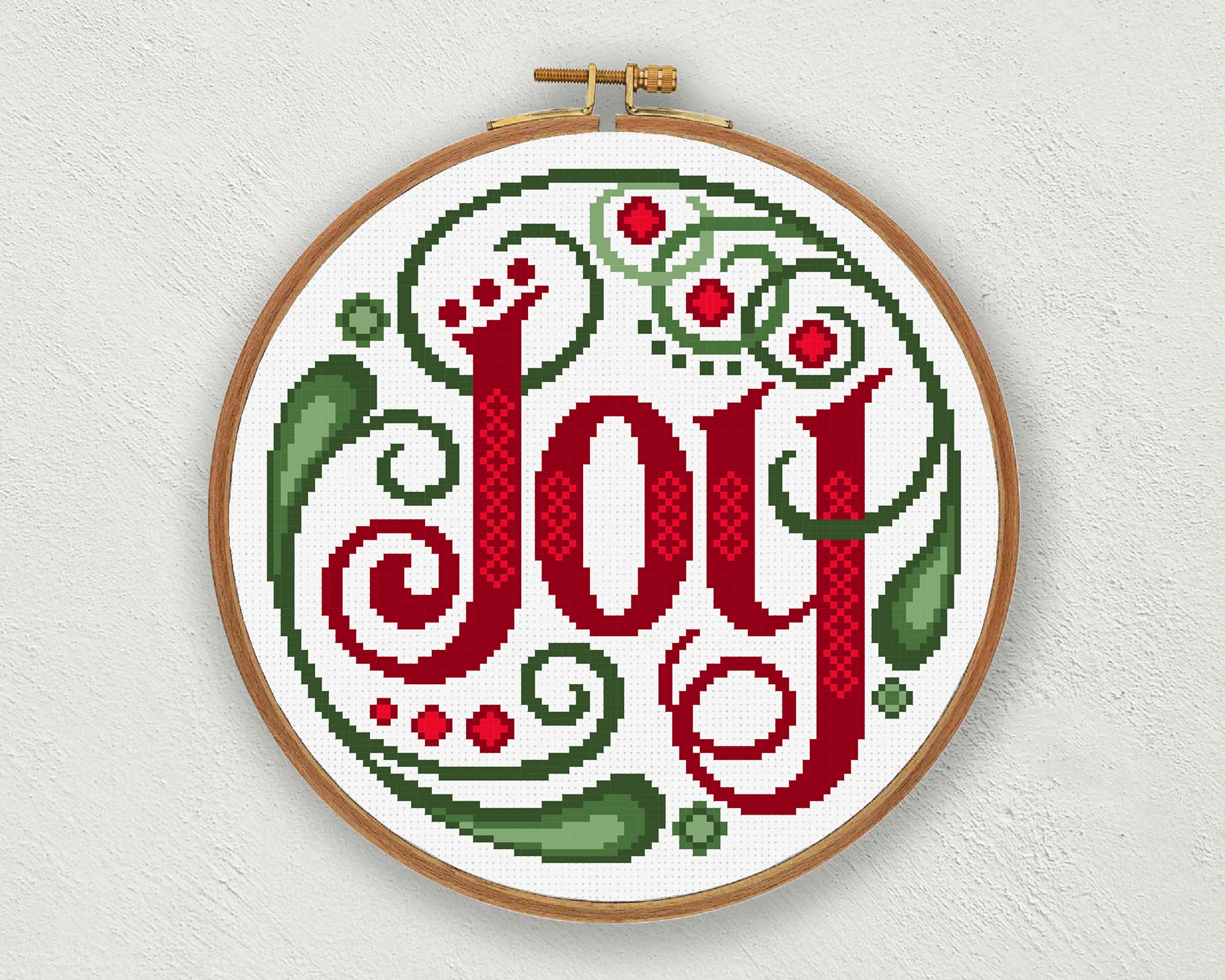 Christmas Joy Cross Stitch Pattern Christmas Decor Pattern - Etsy