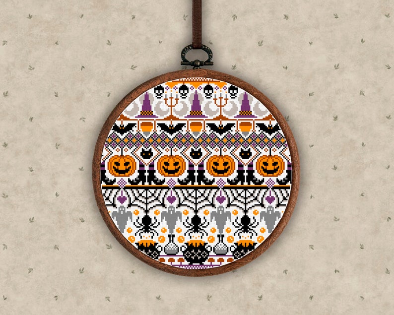 Halloween Cross Stitch Pattern Spooky Cross Stitch Pdf Scary - Etsy