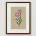 Aster Flower Cross Stitch Pattern, Purple Flower Hand Embroidery ...