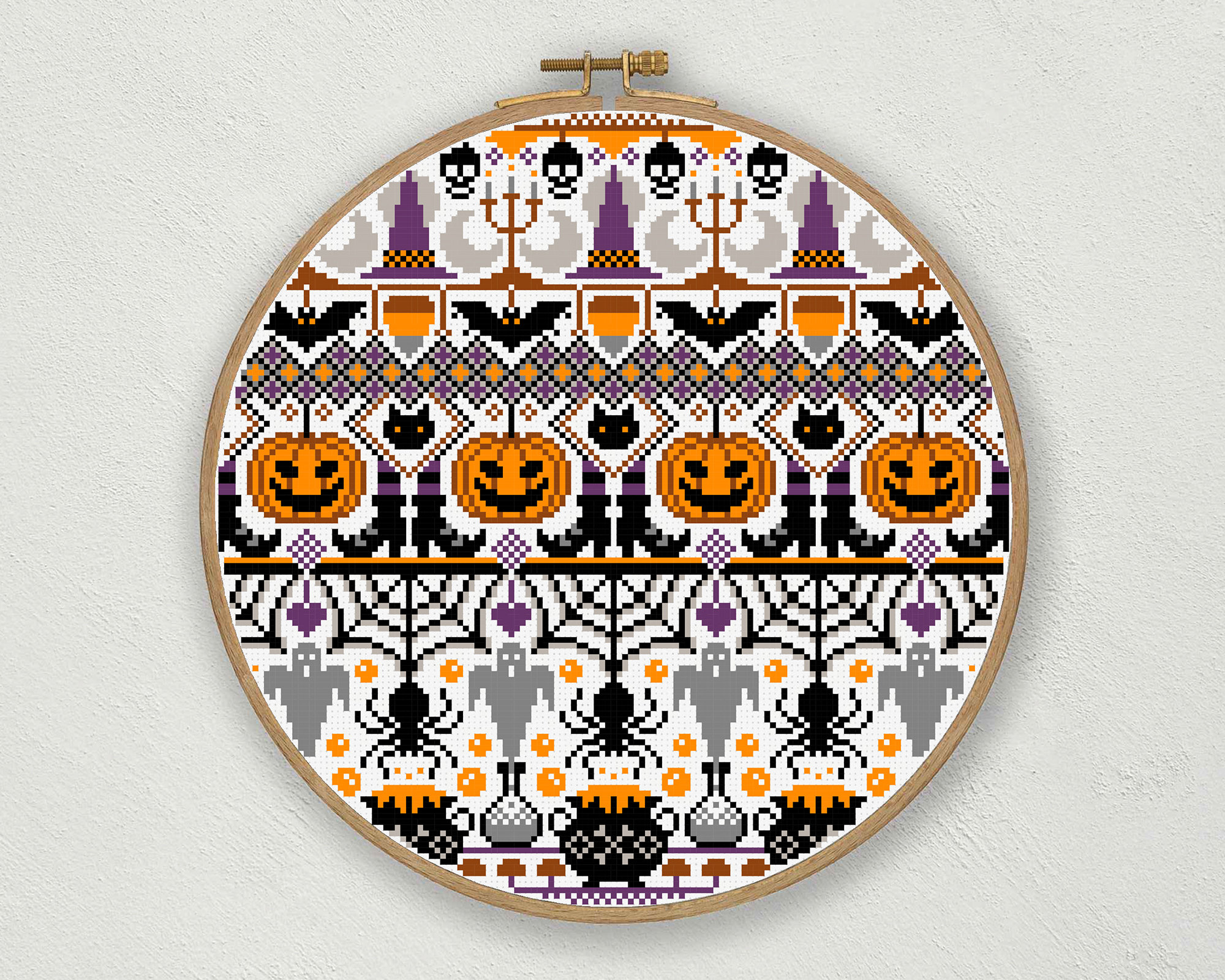Halloween Cross Stitch Pattern Spooky Cross Stitch Pdf Scary - Etsy