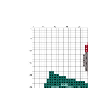 Scarlet Macaw Cross Stitch Pattern: Tropical Bird Embroidery (PDF ...