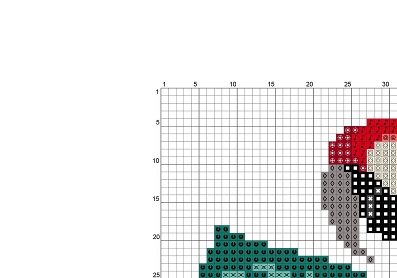 Scarlet Macaw Cross Stitch Pattern: Tropical Bird Embroidery (PDF ...