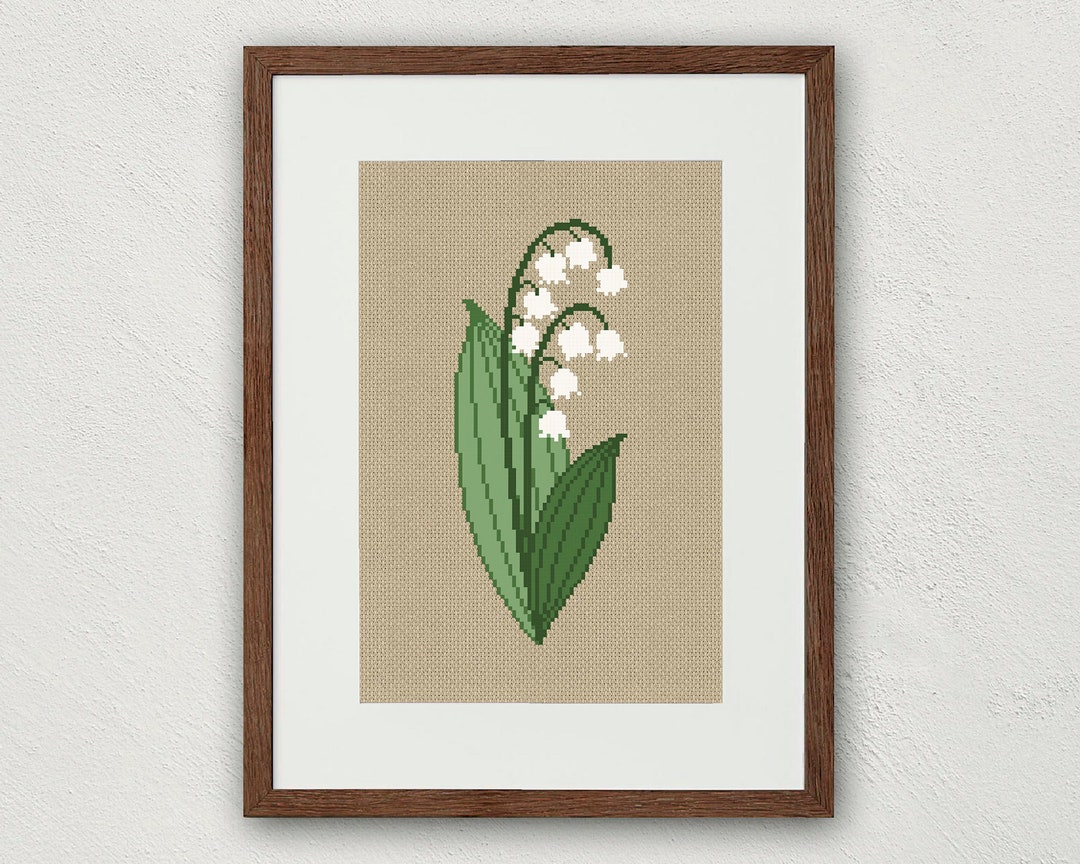 Lily of the Valley Cross Stitch Pattern: May Birth Flower (PDF Pattern ...