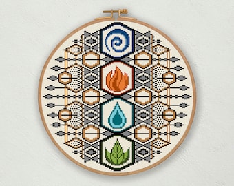 Fire Cross Stitch | Etsy