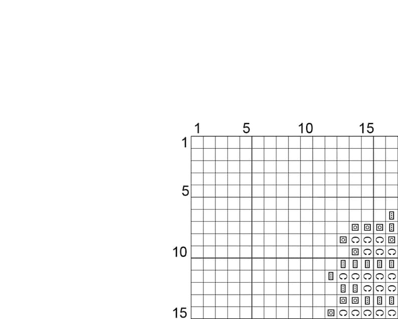 Daisy Cross Stitch Pattern White Daisies Cross Stitch Chart | Etsy