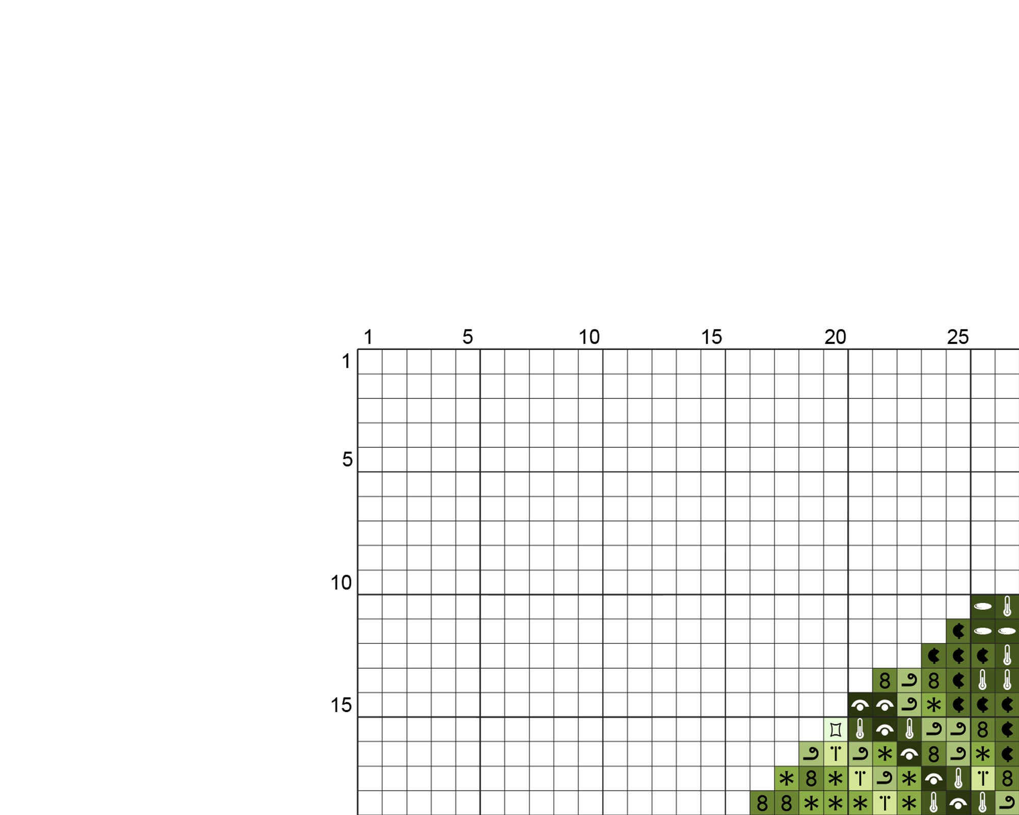 Green Leaves Cross Stitch Pattern: Foliage Embroidery (PDF Pattern) - Etsy