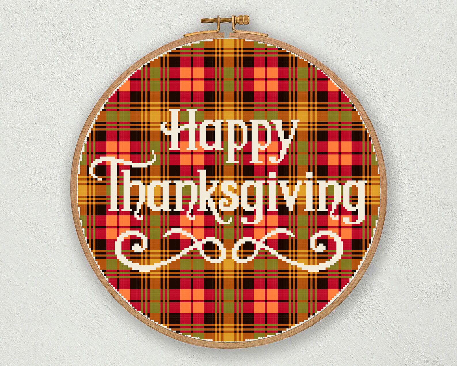 Set of Thanksgiving Cross Stitch Patterns Harvest Cross - Etsy