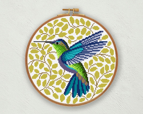 Hummingbird Cross Stitch Patterns Hummingbird: Counted Cross Stitch