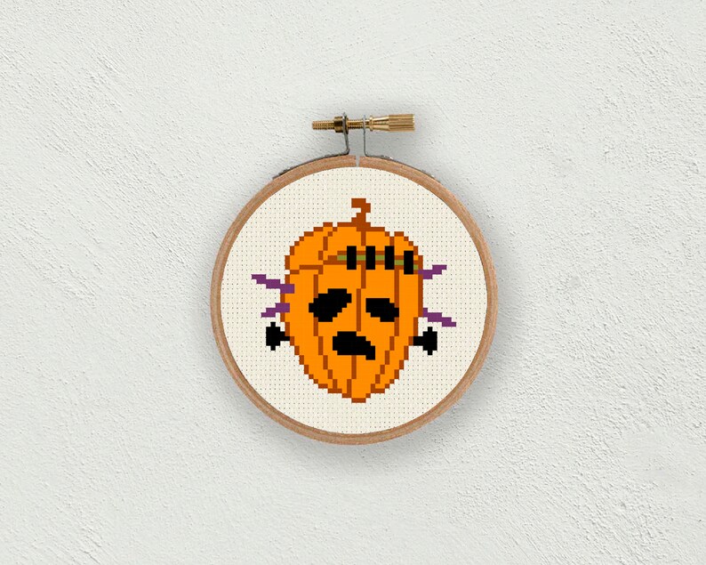Spooky Halloween Pumpkins Cross Stitch Pattern Set (PDF Pattern) - Etsy