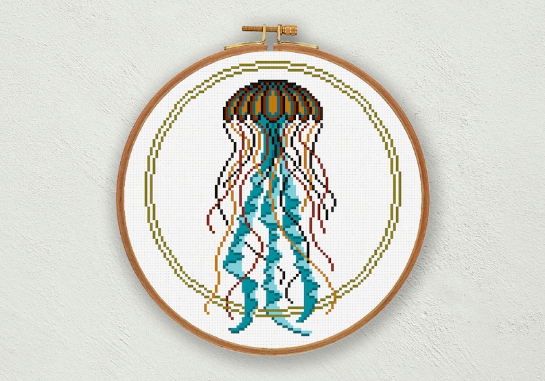 Set of Sea Animals Cross Stitch Pattern Sea Life Cross | Etsy