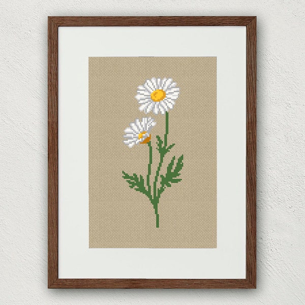 Cross Stitch Daisies - Etsy