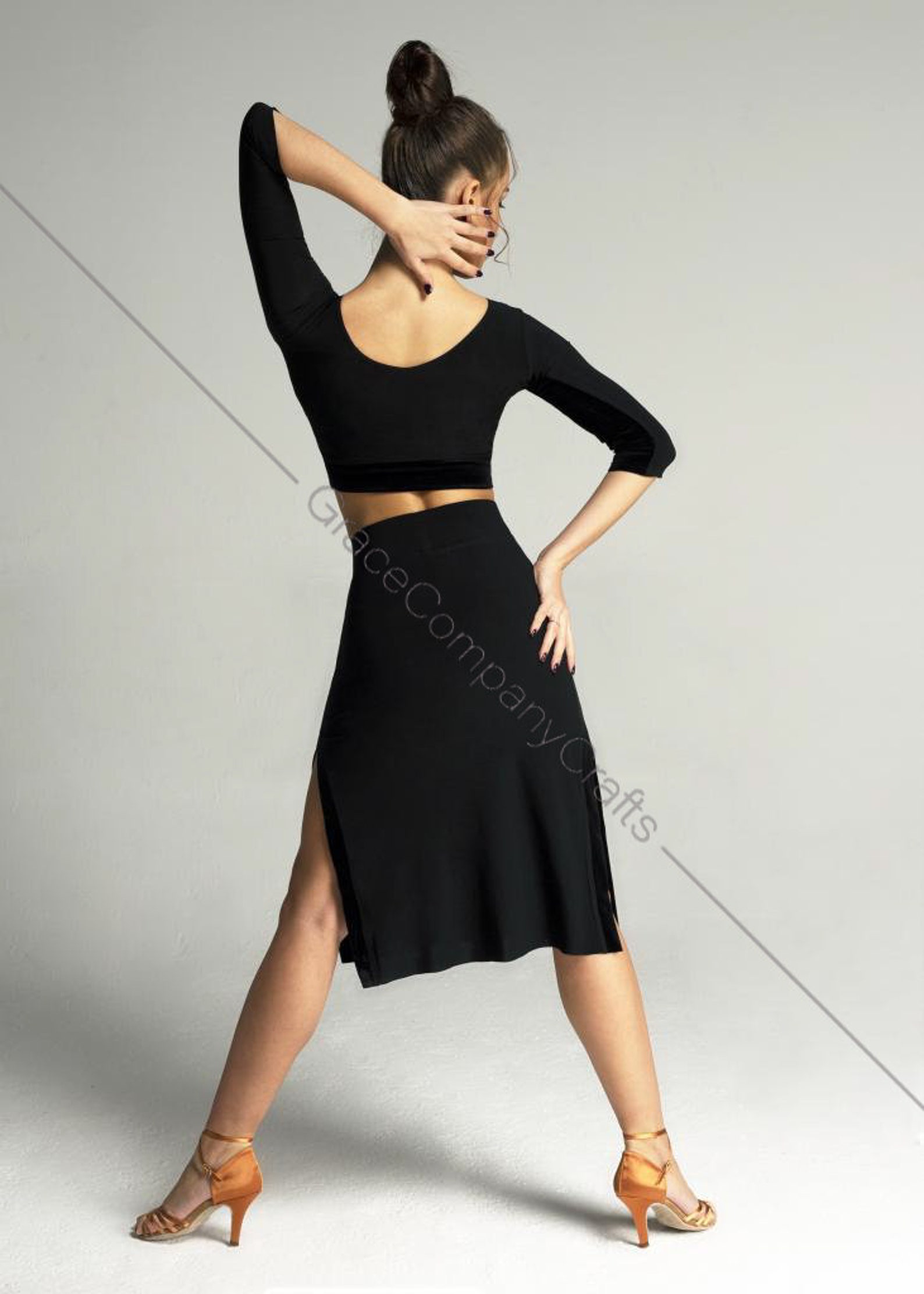 High Slit Dance Pencil Skirt - Etsy