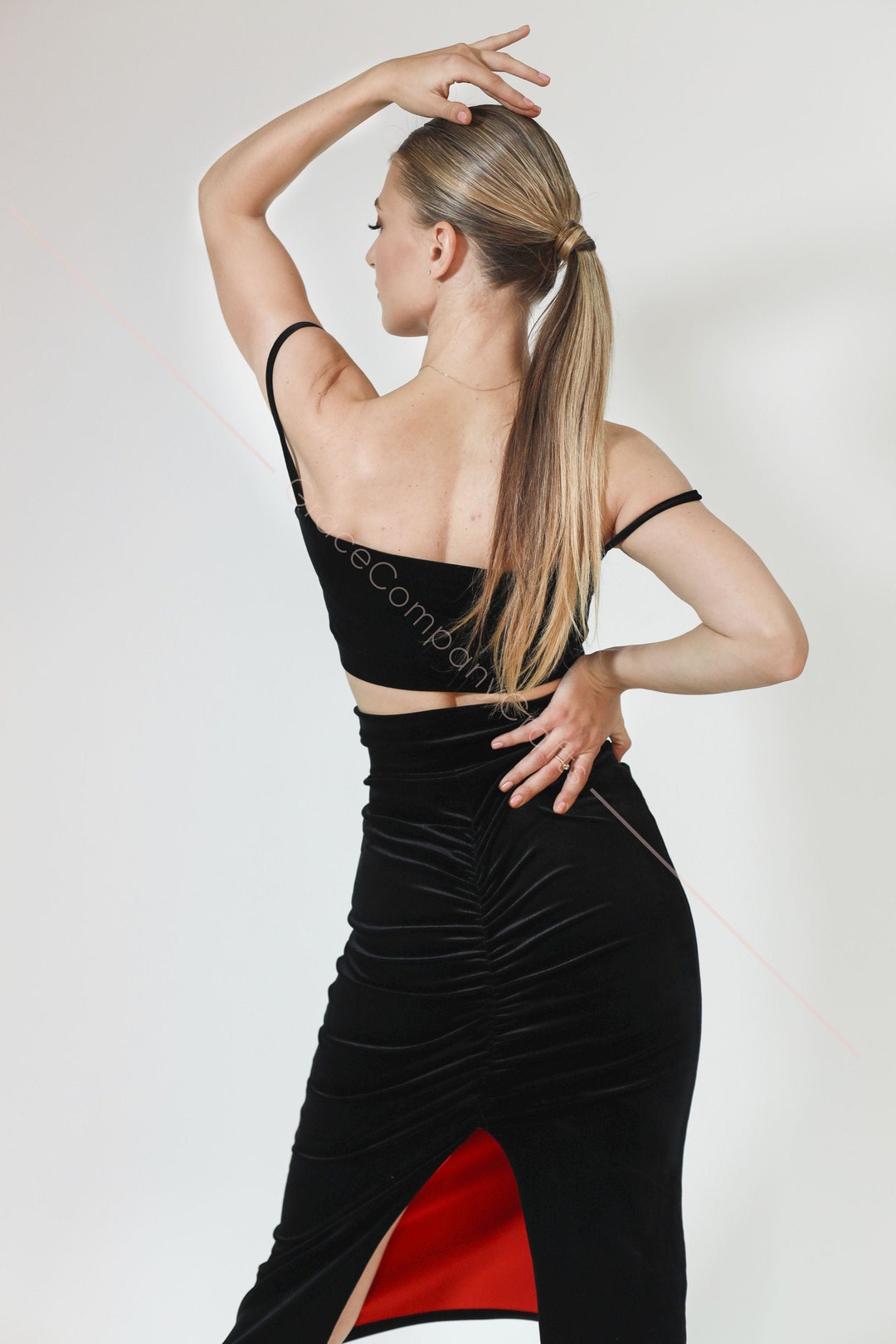 Velor Two-tone Dance Skirt - Etsy