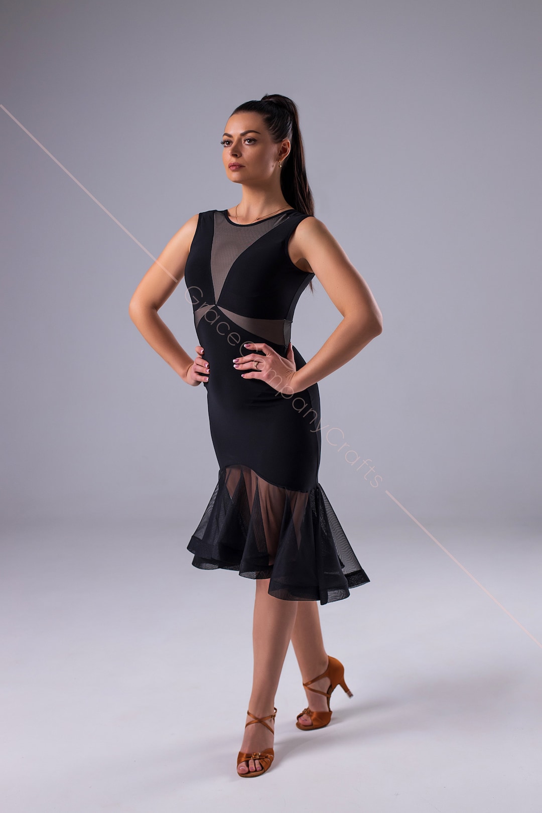 Tango Dress.ballroom Dance Dress.ballroom Dress.latin Dance Dress.robe ...