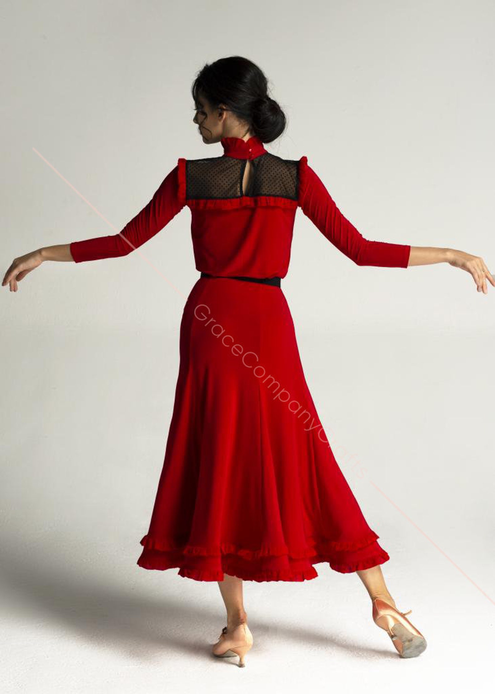 Evening Dress.dancewear.party Dress.ballroom Dance Dress.ballroom Dress ...