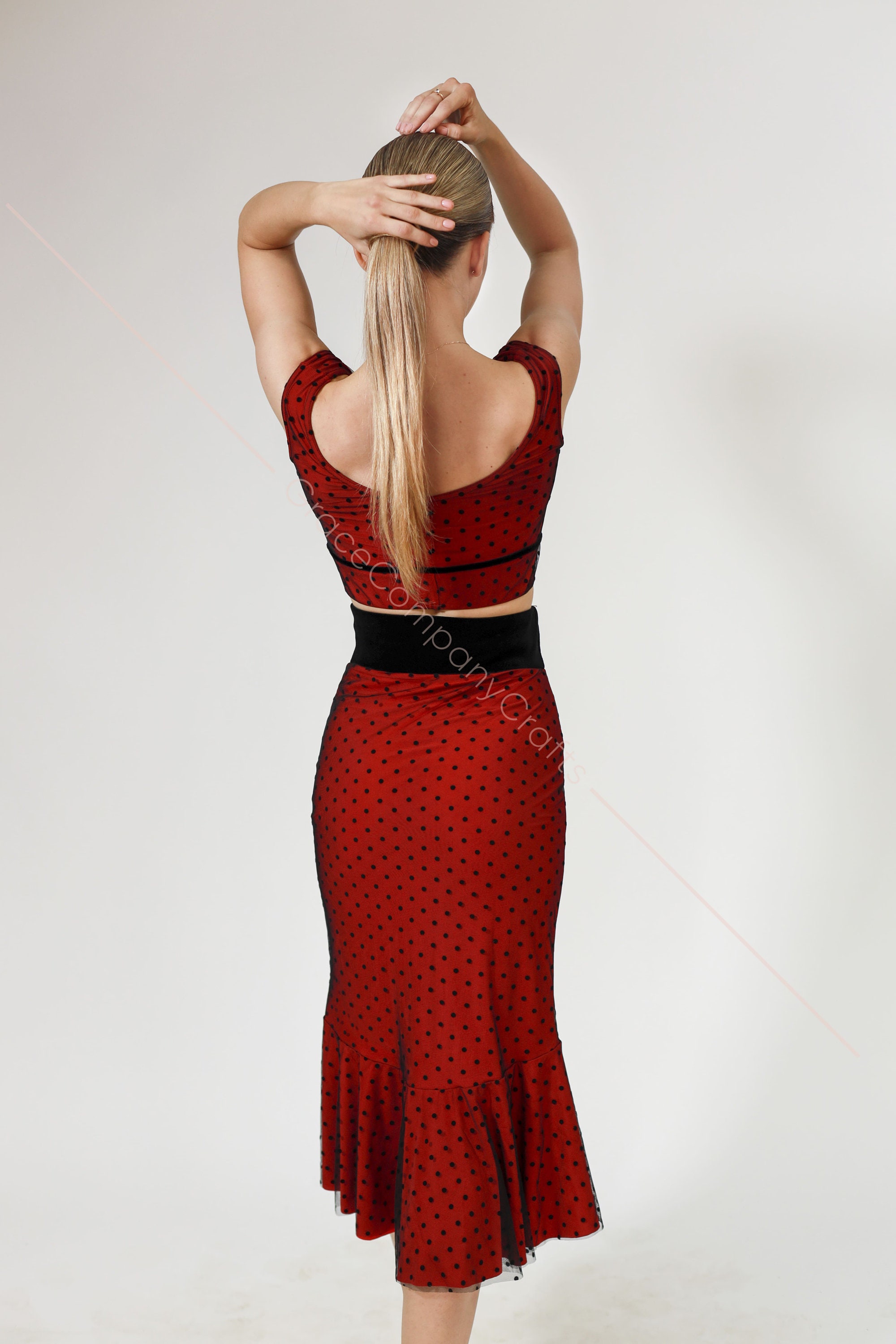 Two-layer Tango Skirt mesh Flock and Stretch Jersey - Etsy