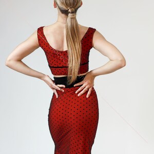 Two-layer Tango Skirt (mesh Flock and Stretch Jersey) - Etsy