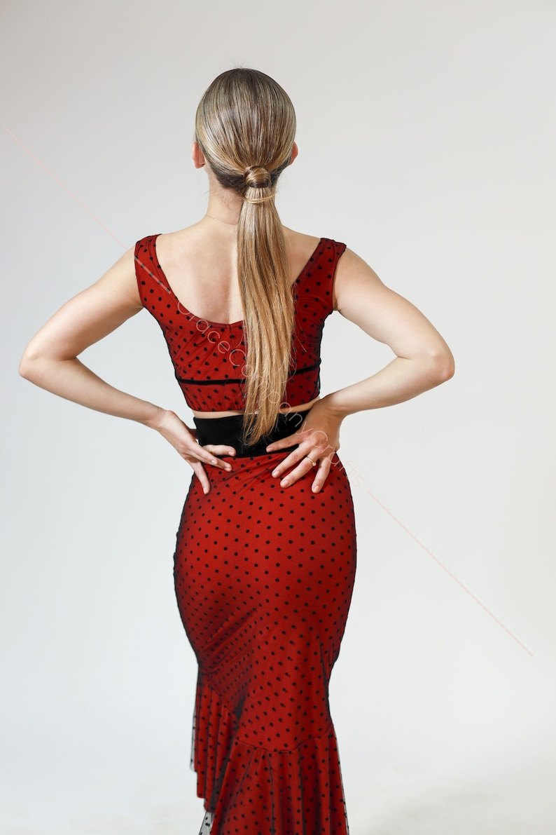 Two-layer Tango Skirt mesh Flock and Stretch Jersey - Etsy