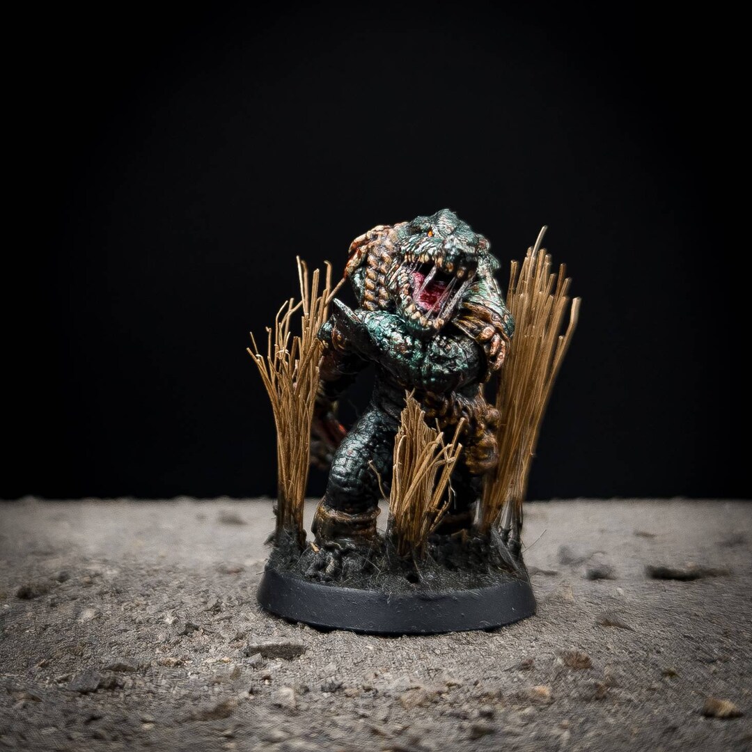 Dungeons and Dragons dnd Painted Miniature: Lizardfolk - Etsy