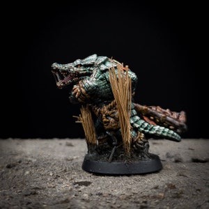 Dungeons and Dragons dnd Painted Miniature: Lizardfolk - Etsy