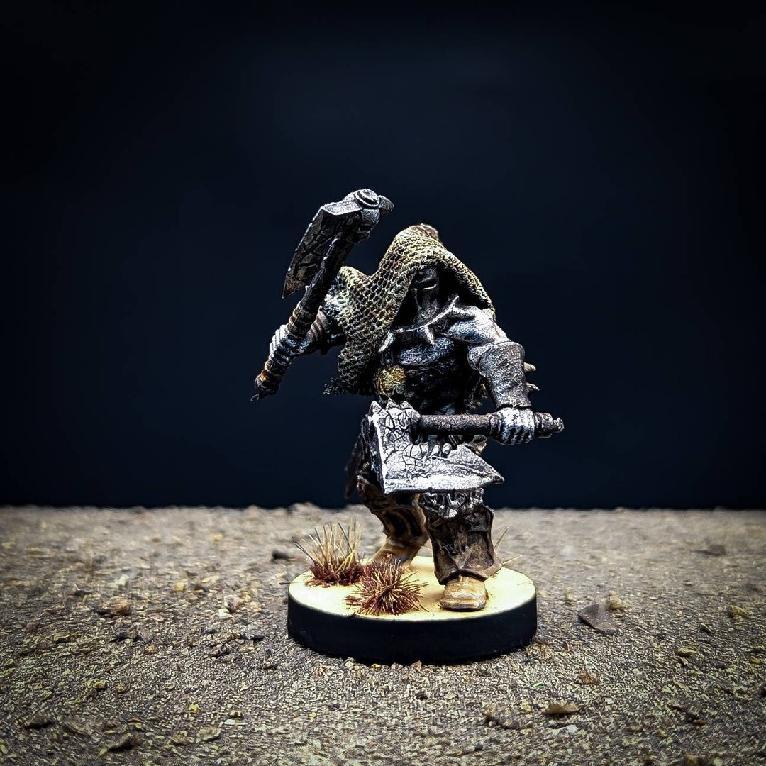 Dungeons and Dragons dnd Painted Miniature: Human Fighter/barbarian ...