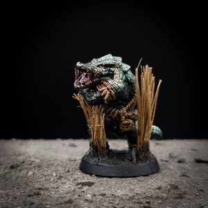 Dungeons and Dragons dnd Painted Miniature: Lizardfolk - Etsy