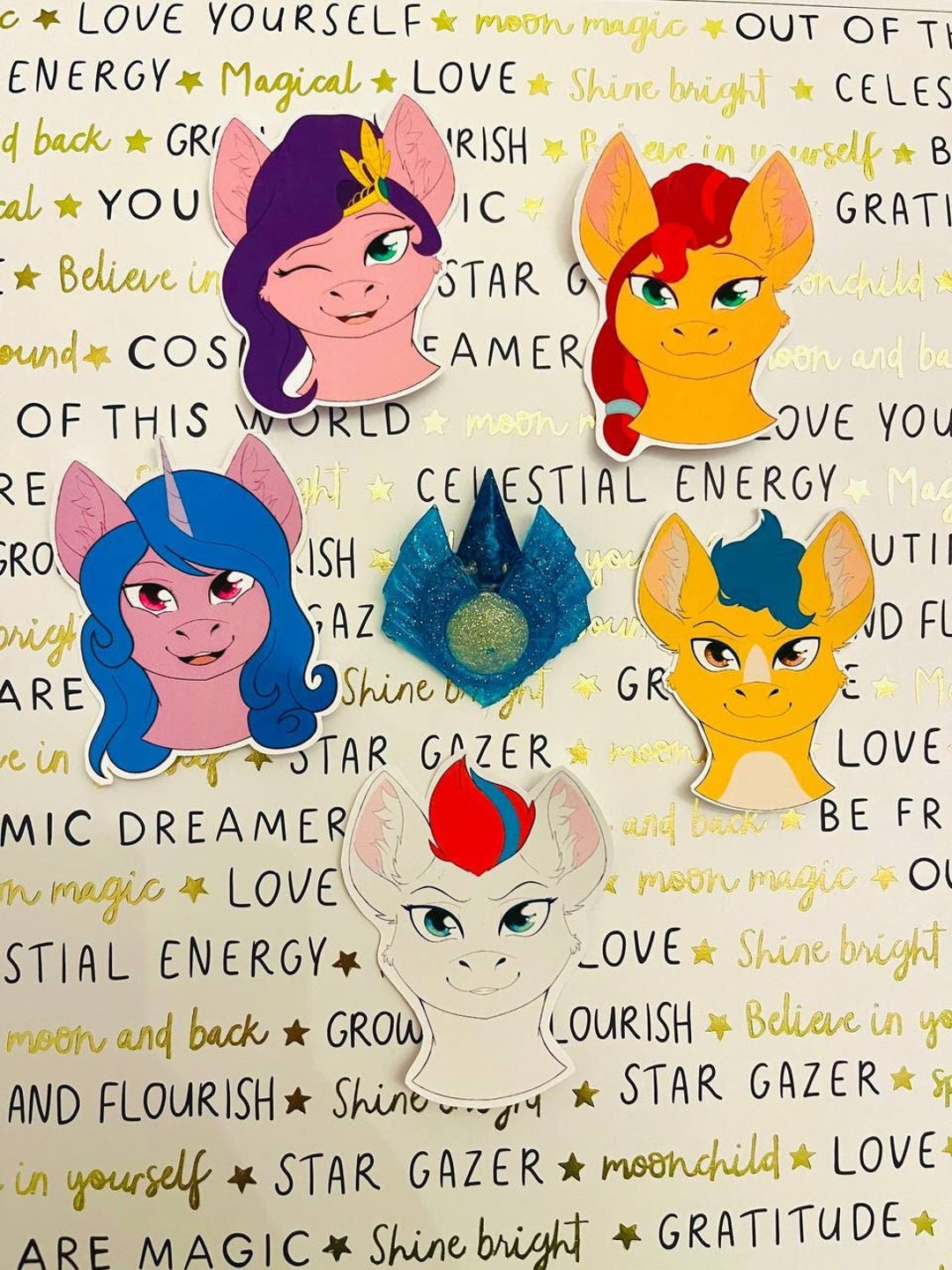 My Little Pony G5 Mane 5 Matte Vinyl Stickers - Etsy