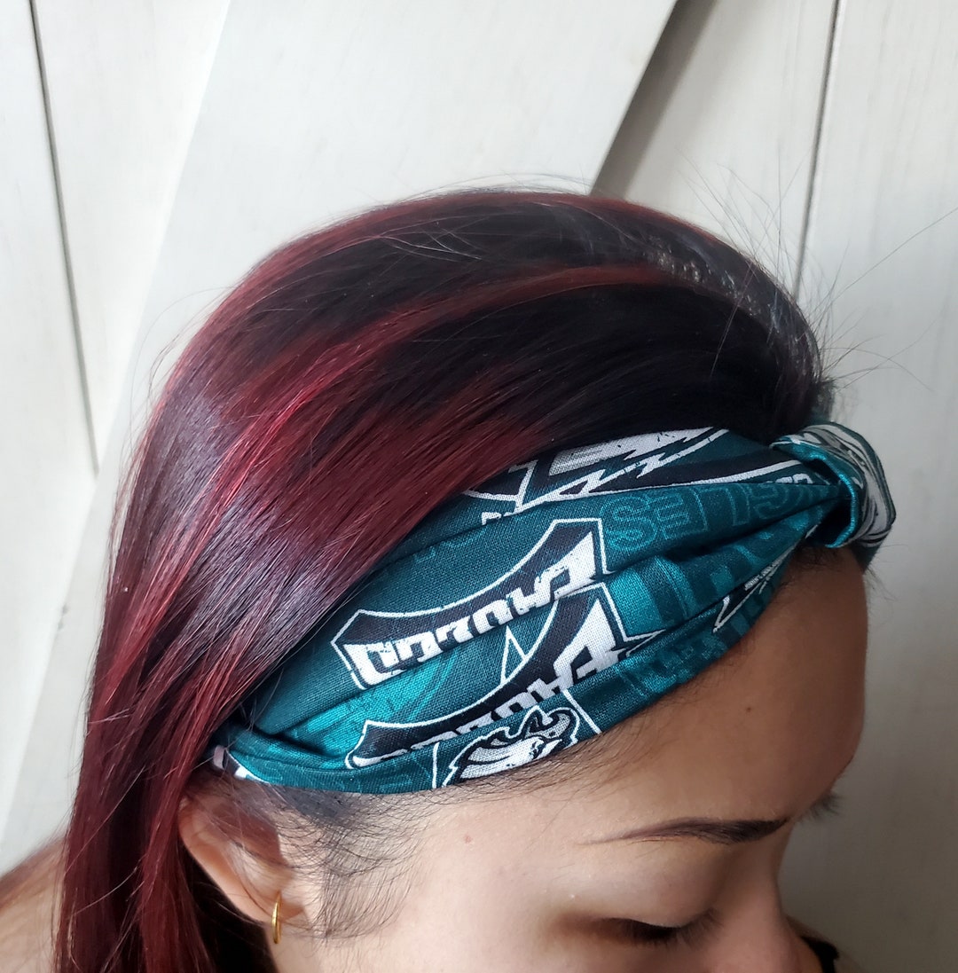NFL Philadelphia Eagles Headband, 100% Cotton, Ready to Ship - Etsy