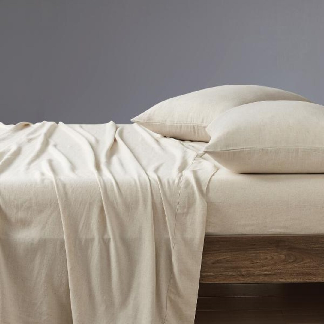 Bamboo Linen Blend Sheet Set (all Standard and Oversized Beds) - Etsy