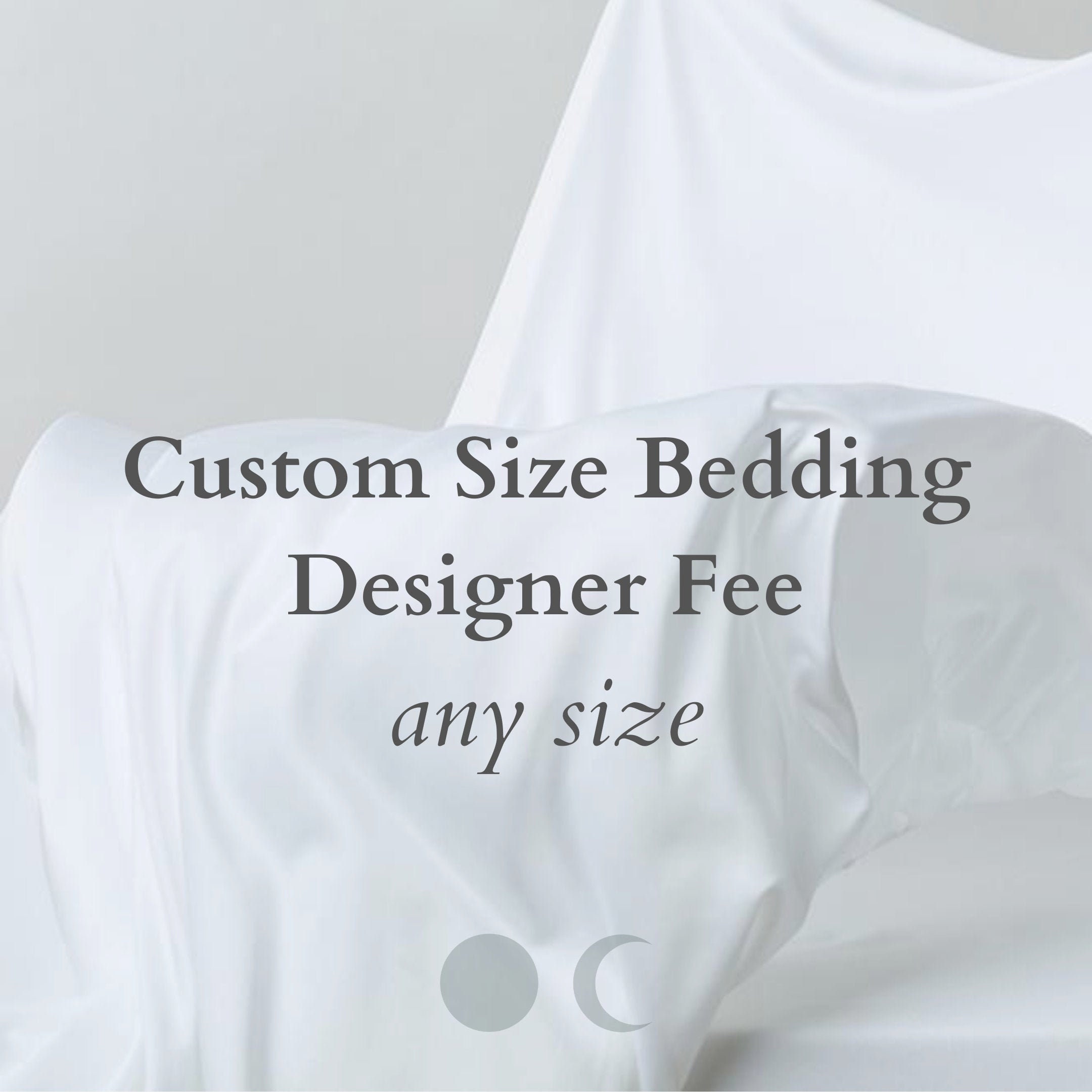 Custom Size Bedding Designer Fee - Etsy