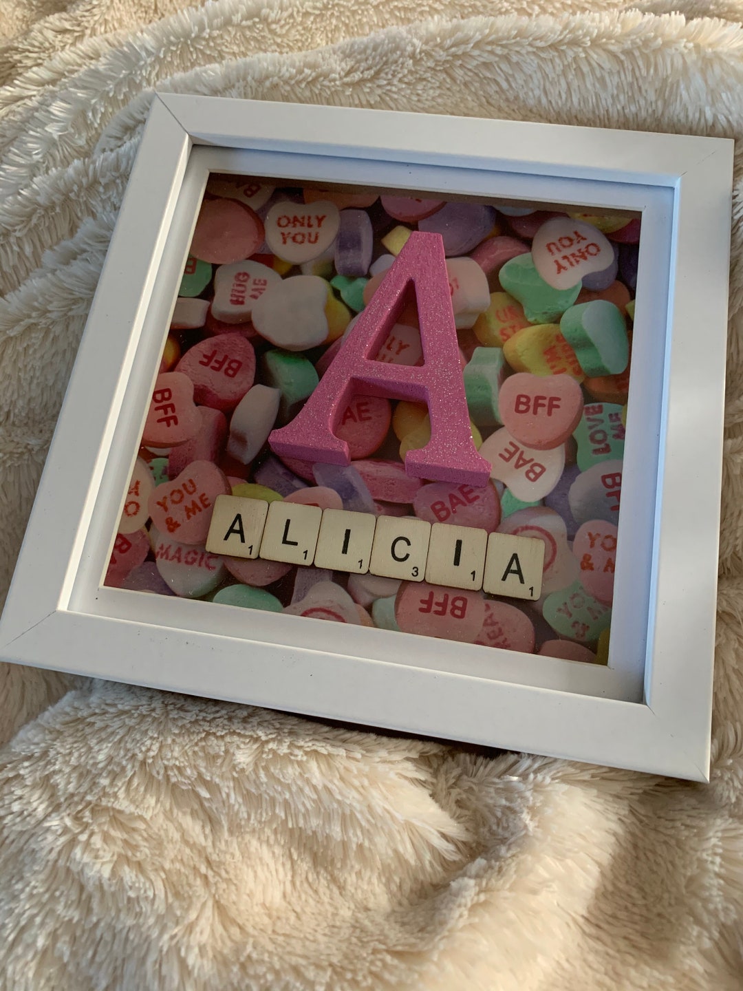 Personalised Children's Scrabble Name and Initial Letter - Etsy