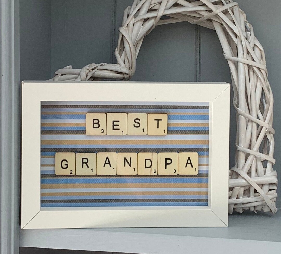Personalised Father's Day Scrabble Frame for Grandpa by My Letterbox ...
