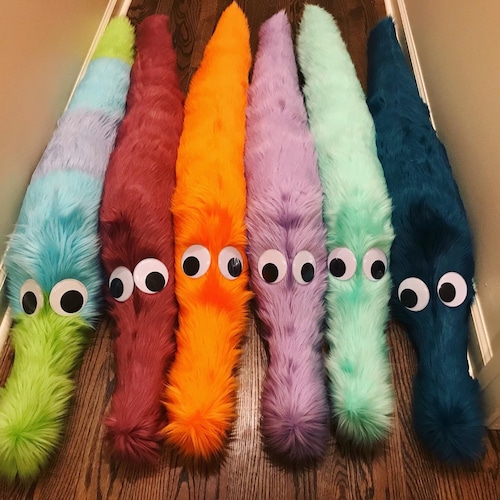 GIANT Worm on a String squirmles Plush - Etsy