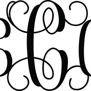 Vine Monogram Font SVG , Vine Monogram Font , Vine Monogram Alphabet ...