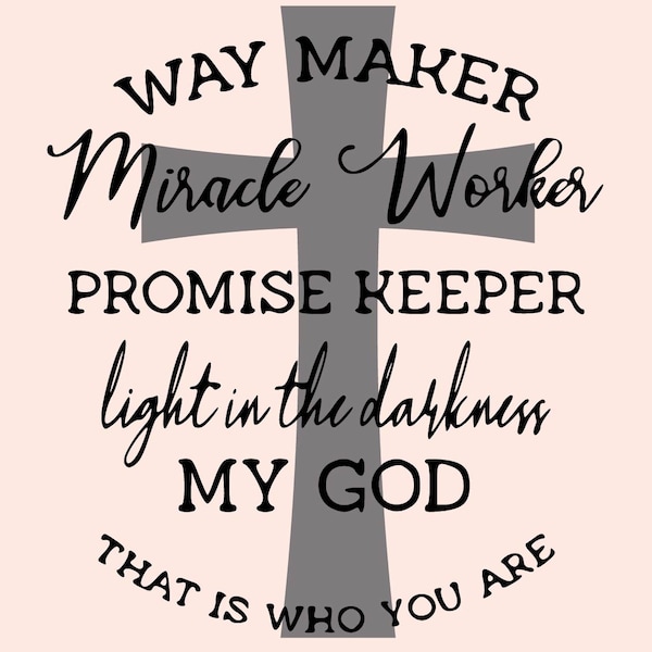 Way Maker Svg - Etsy