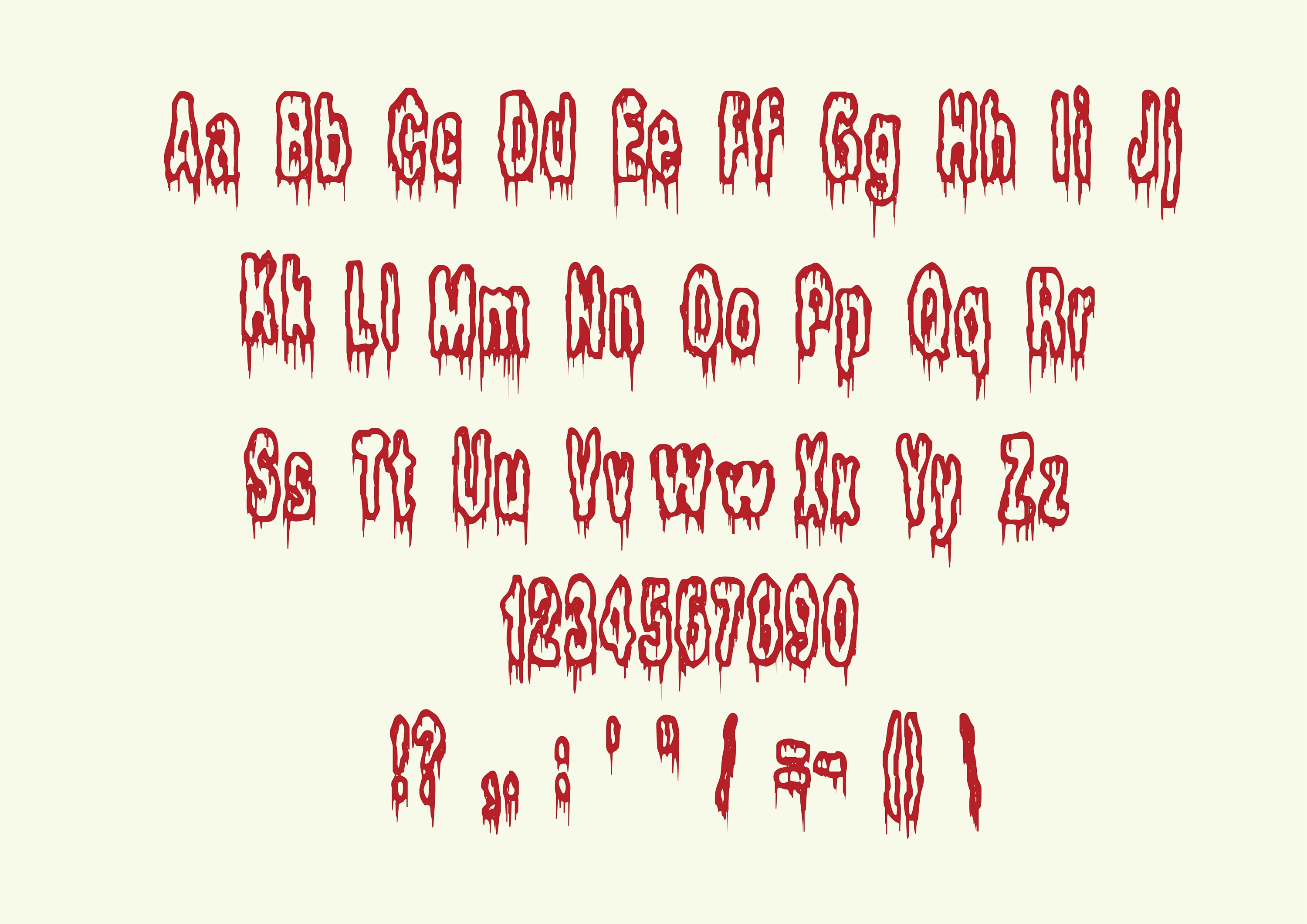 DRIPPING FONT SVG , Bloody Alphabet Svg , Bloody Font Svg , Dripping ...