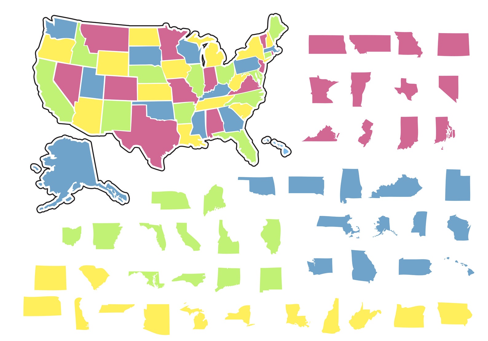 USA MAP SVG Files , State Map Svg , State Outlines Svg , All States Svg ...