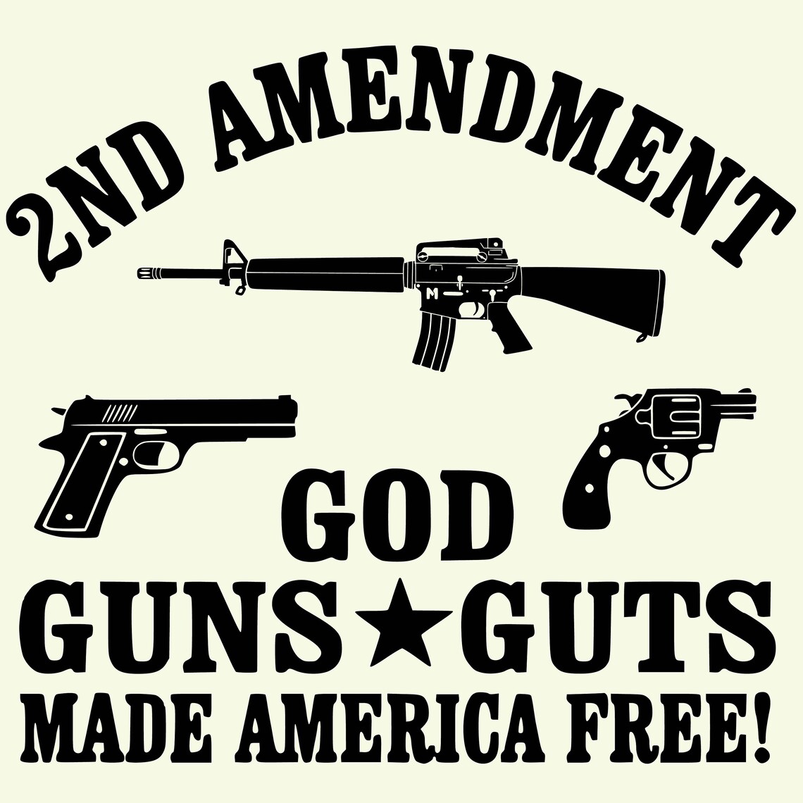 2nd Amendment SVG Gun Svg 2nd Amendment Decal 2nd - Etsy