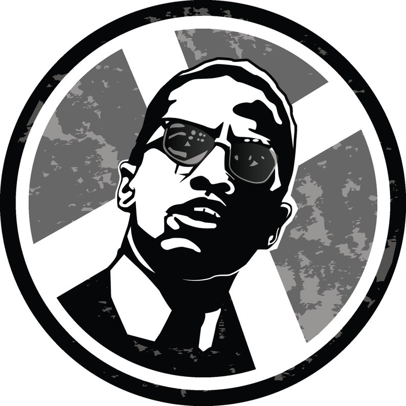 Malcolm X SVG Black History Month SVG malcolm X Silhouette - Etsy Denmark