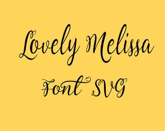 Melissa Alphabet Svg - Etsy Finland