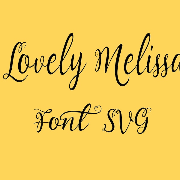 Melissa Svg - Etsy