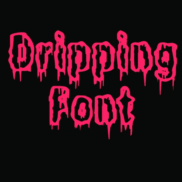 Dripping Letters - Etsy