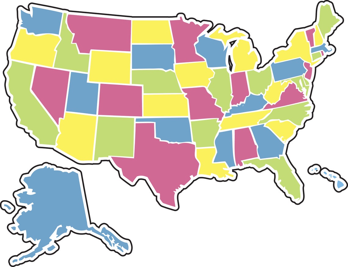 USA MAP SVG Files , State Map Svg , State Outlines Svg , All States Svg ...