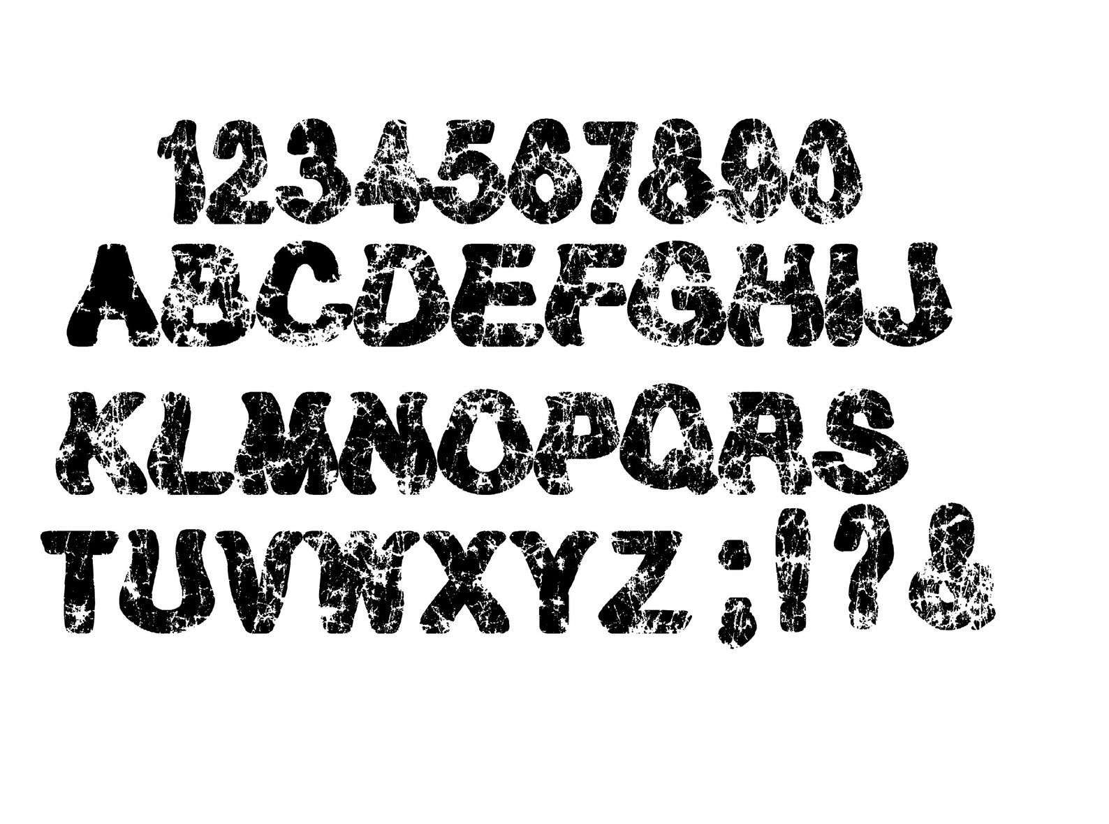 Grunge Font Svg , DISTRESSED FONT SVG , Distressed Letters and Numbers ...