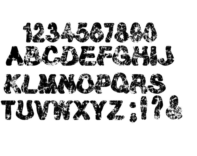 DISTRESSED FONT SVG , Alphabet Svg , Files for Cricut , Digital Art ...